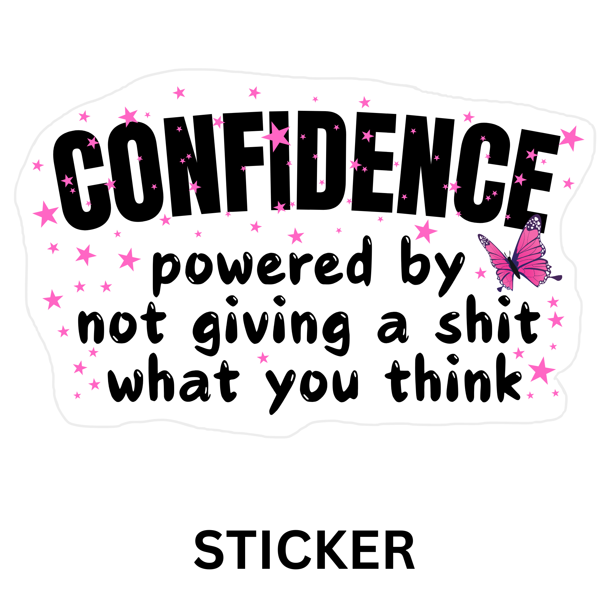 Confidence - Vinyl Sticker – RunMotivators