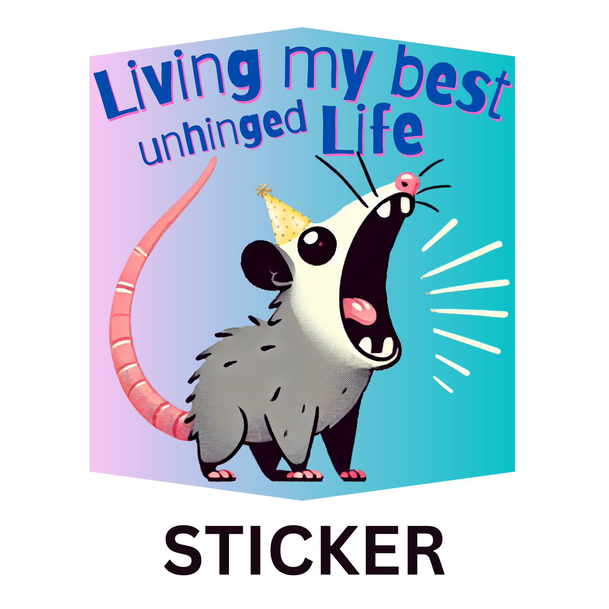 Living My Best Unhinged Life - Vinyl Sticker – RunMotivators