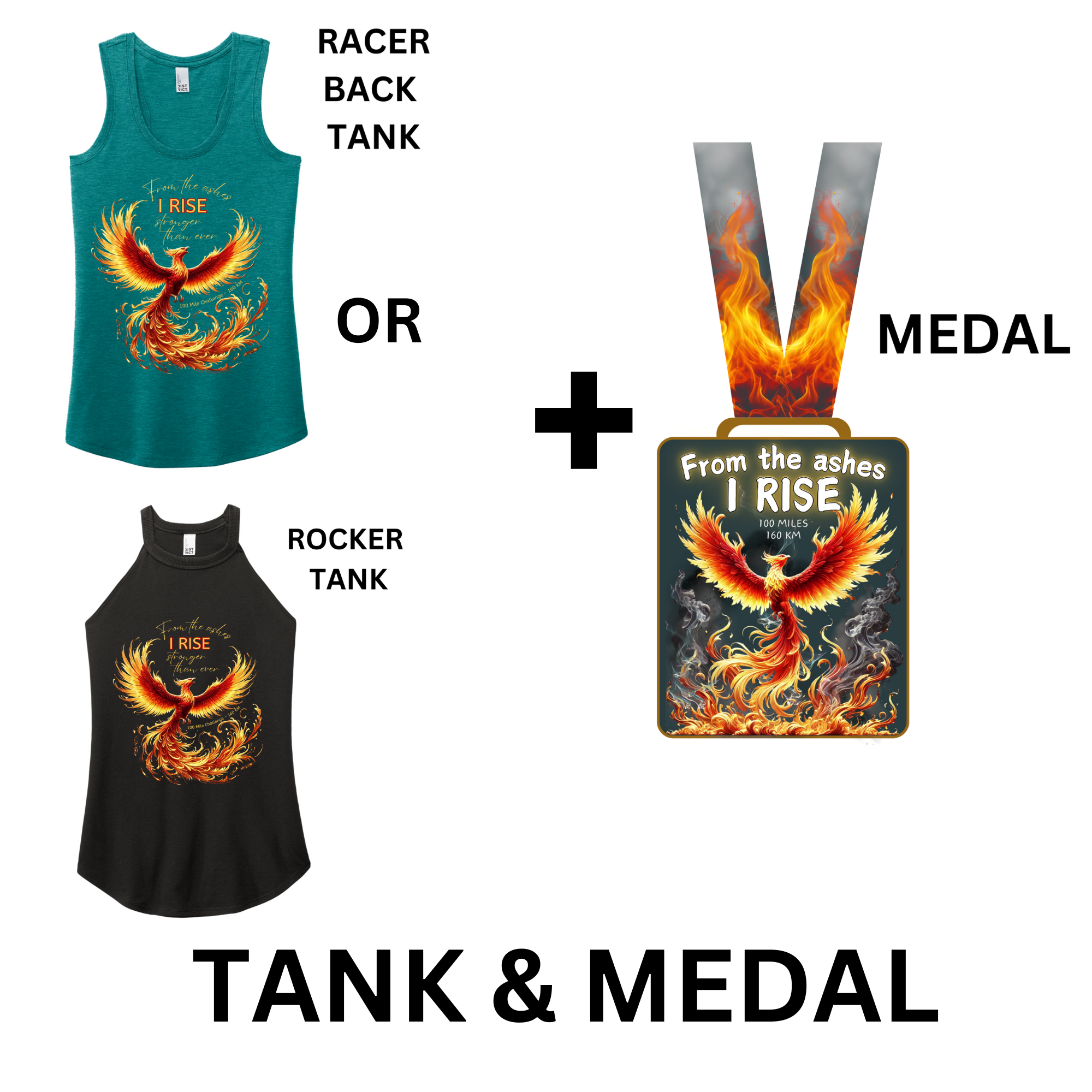 Phoenix Rising 100 Mile Challenge - MEDAL & TANK - NOW SHIPPING ...