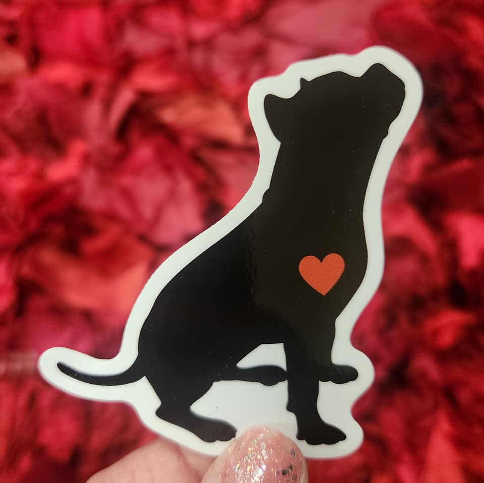 Pitbull Love - Vinyl Sticker – RunMotivators