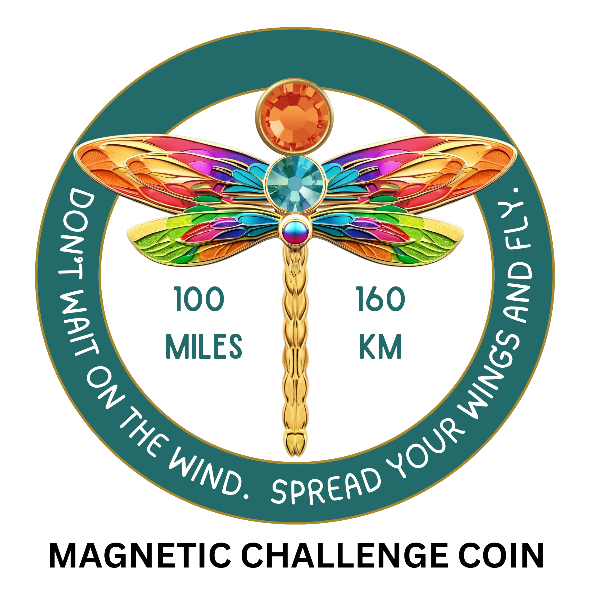 Dragonfly 100 Mile Challenge Magnet - NOW SHIPPING – RunMotivators