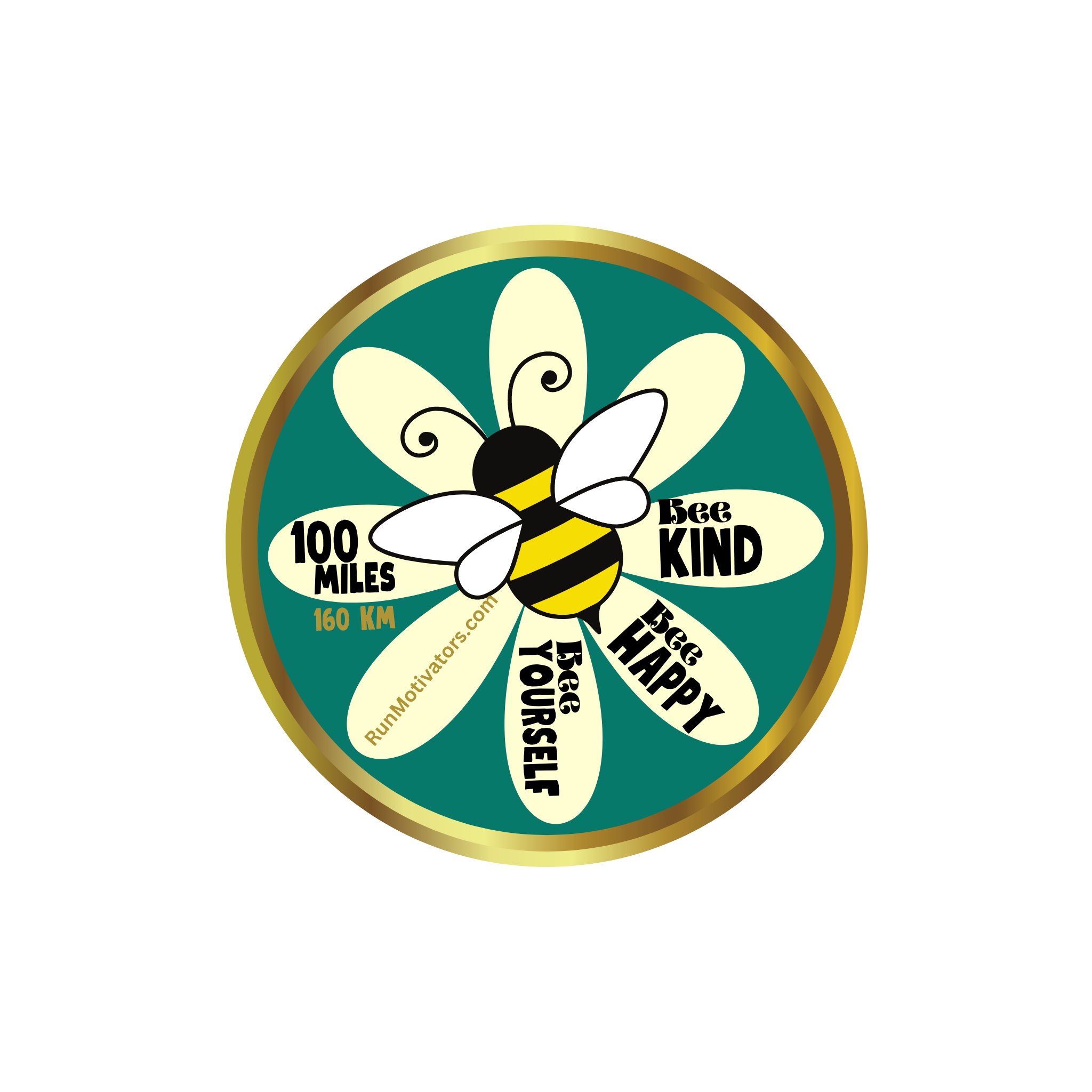 Bee Kind 100 Mile Challenge Magnet - NOW SHIPPING – RunMotivators